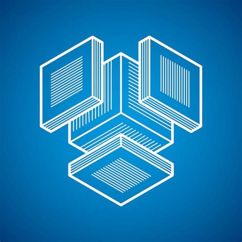 Premium Vector 3d Design Abstract Vector Dimensional Cube Shape