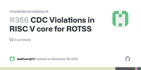 cdc violations in risc v core for rotss · issue 366 · chipsalliance caliptra rtl · github
