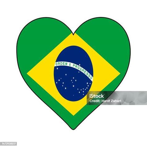 브라질 하트 모양 플래그입니다 브라질을 사랑하십시오 브라질을 방문하십시오 남아메리카 라틴 아메리카 벡터 일러스트레이션 그래픽 디자인 0명에 대한 스톡 벡터 아트 및 기타