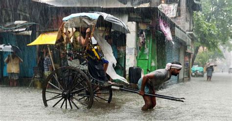 Heavy Rains Gusty Wind Batter West Bengal Several Flights Affected