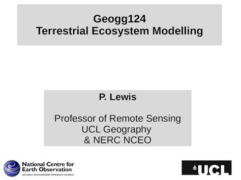Pptx Geogg124 Terrestrial Ecosystem Modelling Dokumen Tips