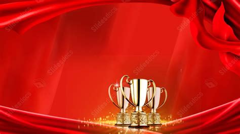 Annual Meeting Trophy Red Atmospheric Powerpoint Background For Free Download Slidesdocs