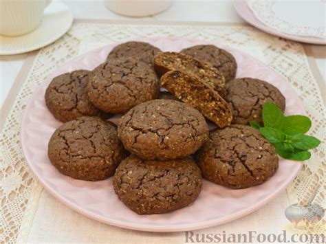 Рецепт Шоколадное овсяное печенье на