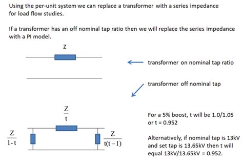 Impedance How To Calculate The Pi Model Equivalent Transformer
