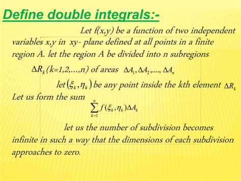 Double And Triple Integral Unit 5 Paper 1 B Sc 2 Mathematics Pptx