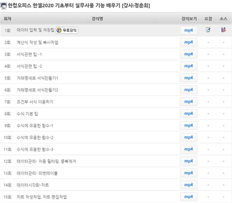 한컴오피스 한셀2020 기초부터 실무사용 기능 배우기 네이버 블로그