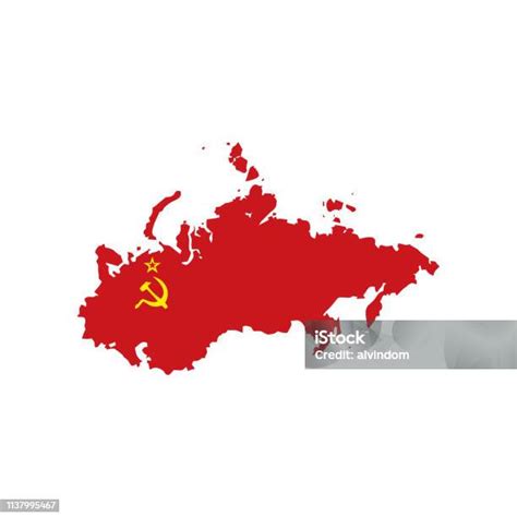 소련 사회주의 연방 공화국 지도와 깃발 0명에 대한 스톡 벡터 아트 및 기타 이미지 0명 3차원 형태 개념 Istock