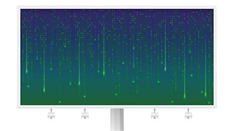 Billboard Of Floating Binary Computer Code Code Listing Of Matrix Technology Background Data