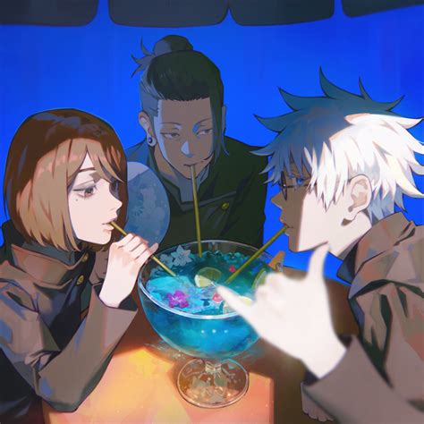 Gojou Satoru Getou Suguru And Ieiri Shoko Jujutsu Kaisen Drawn By