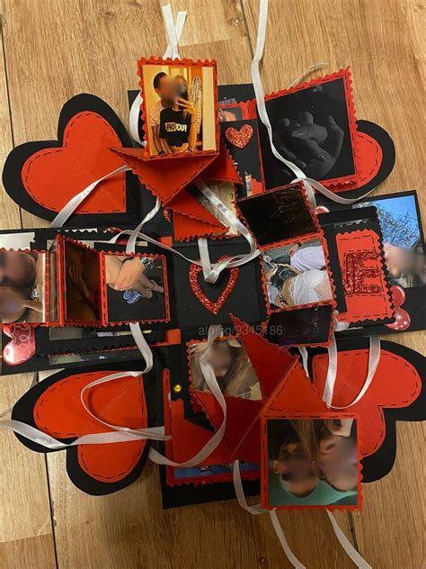 Уникален Подарък Албум със снимки Експлодираща кутия Картичка плик албум Ръчно израбо