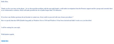 Enable Long Path Windows Server