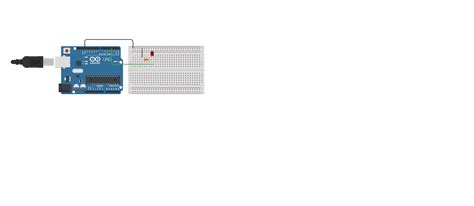 circuit design bucle for parpadeo tinkercad