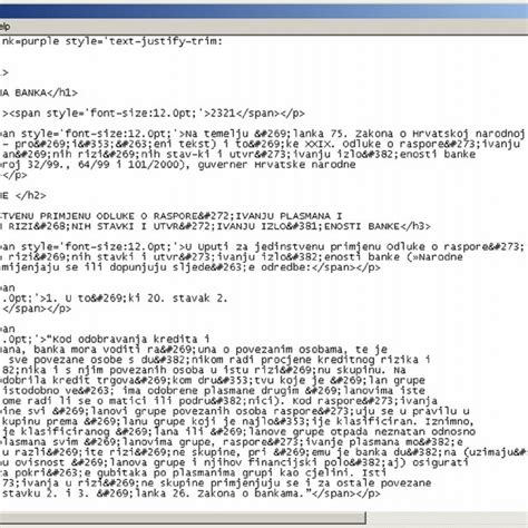 Example Of The Source Of The Input HTML Document Download Scientific Diagram