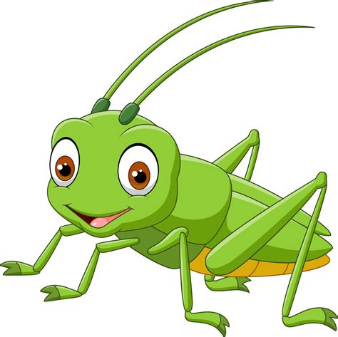 Grasshopper Cartoon Simple