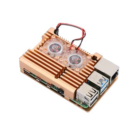 Metal Aluminum Alloy Raspberry Pi 4 Armor Case Cooling Rees52