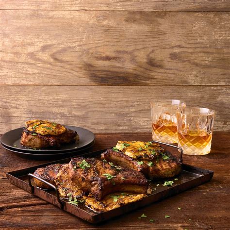 How To Make Bourbon Pineapple Pork Chops From Barbecue Bible Author Steven Raichlen Maxim