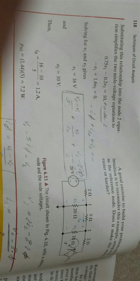 Solved Example 43 Using The Node Voltage Method With
