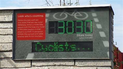 Spinning Opinion Live Counters Installed At Vancouver Bike Paths Ctv