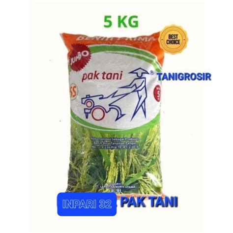 Jual Benih Padi Inpari Jumbo Pak Tani Premium Kg Shopee Indonesia