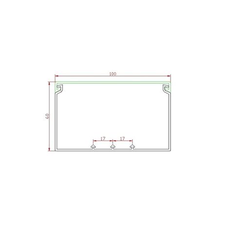 100x60 Maxi Cable Trunking A Plus Plastic And Electric