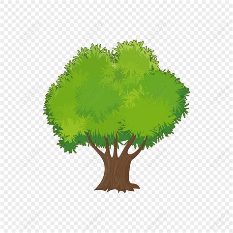 Tree Clipart Green Cartoon Vector Big Tree Material Small Trees Small Tree Tree Clipart