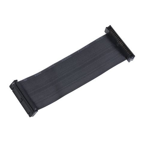 2 54mm Pitch Female Idc Connector Black Flat Cable Assembly Idc Ribbon Cable Custom Idc Ribbon