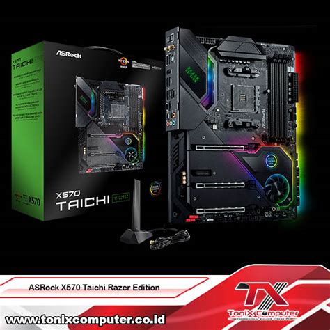 ASRock X570 Taichi Razer Edition AM4 AMD Premium X570 DDR4 USB3 2 SATA3 ToniX Computer