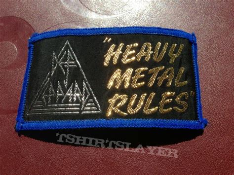 Def Leppard Def Leppard Heavy Metal Rules Patch Patch Morbideaths