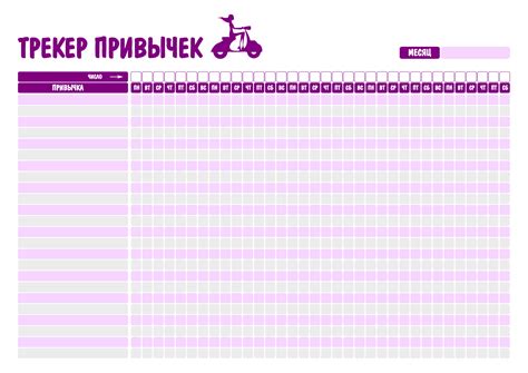 Трекер привычек скачать шаблон —