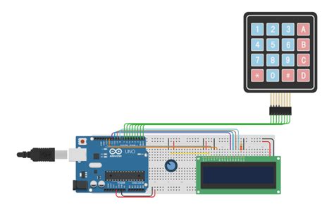 Circuit Design Sistema Integrado Con Comunicación Serial Tinkercad