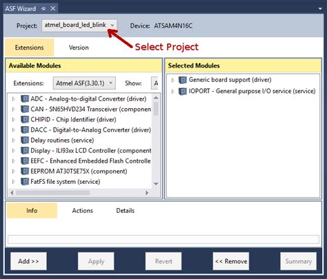 Asf Tutorial Led Blink Project On Atmel Xplained Pro Arm Board