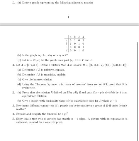 Solved A ﻿draw A Graph Representing The Following