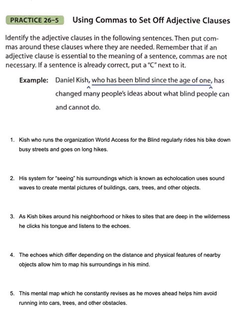 Solved Practice 26 5 Using Commas To Set Off Adjective Clauses