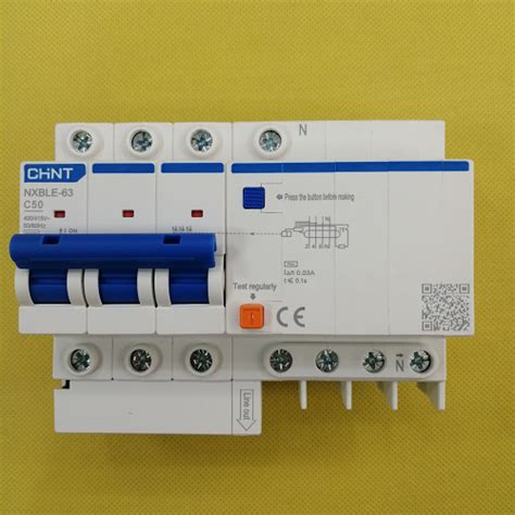 Rcbo Chint Nxble 63 3p N C50 30ma Chuyên Phân Phối Sản Phẩm Tự động Hóa Thiết Bị Khí Nén