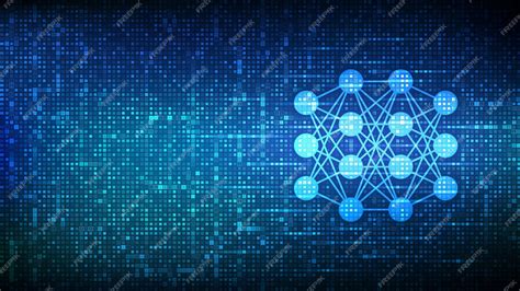 premium vector neural network icon made with binary code ai