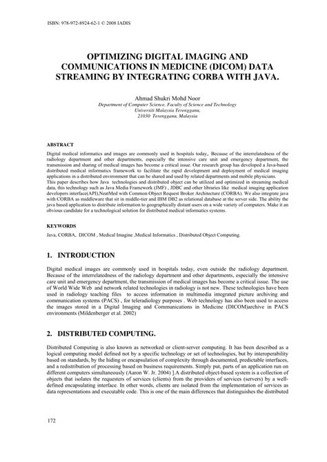 Pdf Optimizing Digital Imaging And Communications In Medicine Dicom Data Streaming By