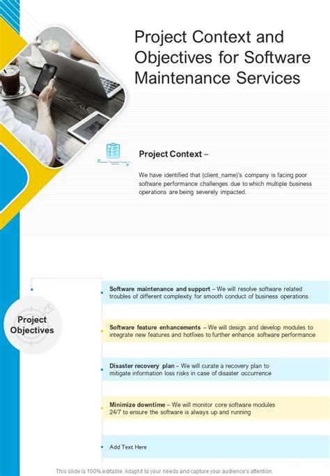 Software Maintenance Project Proposal Project Context And Objectives