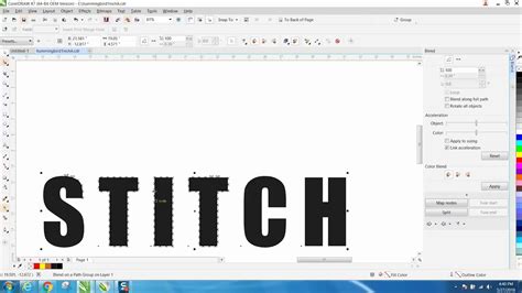 Corel Draw Tips Tricks Stitch Effect Part YouTube