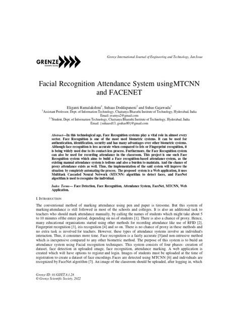Facialrecognitionattendancesystemusi Download Free Pdf
