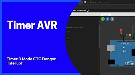 Timer Avr Timer 0 Mode Ctc Dengan Interupt Youtube