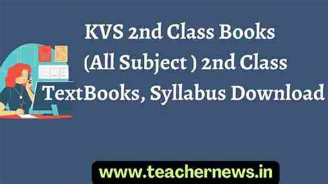 Kvs 2nd Class Books 2025 All Subject 2nd Class Textbooks Syllabus