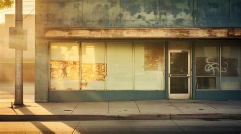 premium ai image a photo of a neglected storefront urban neighborhood