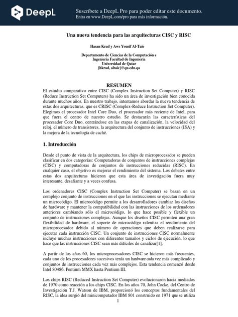 Cisc Y Risc Pdf Unidad Central De Procesamiento Microprocesador