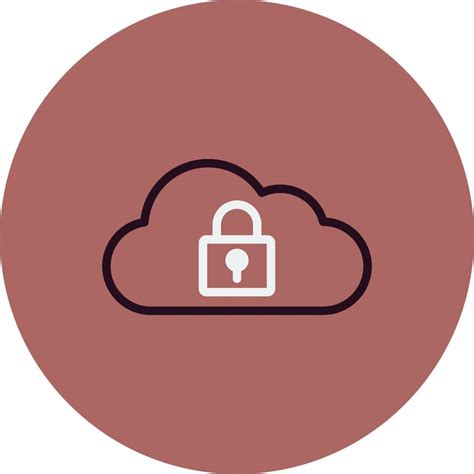 Cloud Security Vector Icon 21130514 Vector Art At Vecteezy