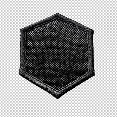 Clothing Patch Blank Isolated On Transparent Background Premium AI Generated PSD