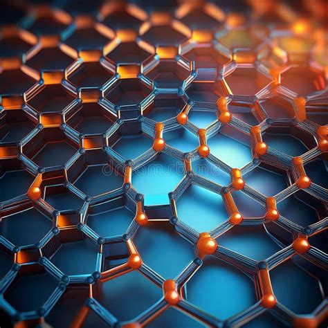 Molecular Structure Of Graphene New Material Illustration Stock Illustration Illustration Of