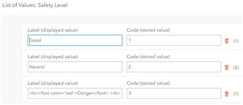 solved using html for choices in select one list esri community