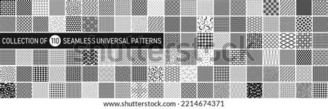 Collection Vector Seamless Geometric Ornament Patterns Stock Vector Royalty Free 2214674371