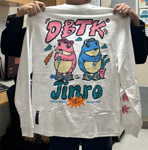 Dbtk White Jinro Collab Sweatshirt Mens Fashion Coats Jackets And