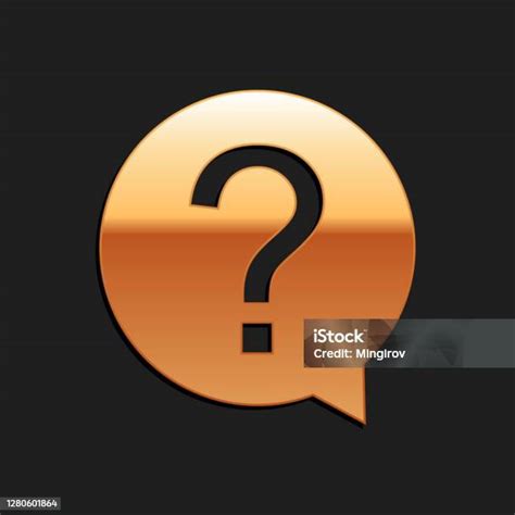 검은 색 배경에 격리 된 원 아이콘의 골드 물음표 위험 경고 기호입니다 도움말 기호를 참조하십시오 Faq 기호 긴 그림자 스타일 벡터 0명에 대한 스톡 벡터 아트 및 기타